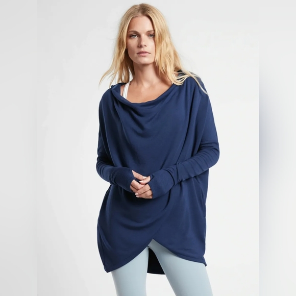 Athleta | Sweaters | Nwot Athleta Purana Wrap Sweatshirt In Enchanted ...
